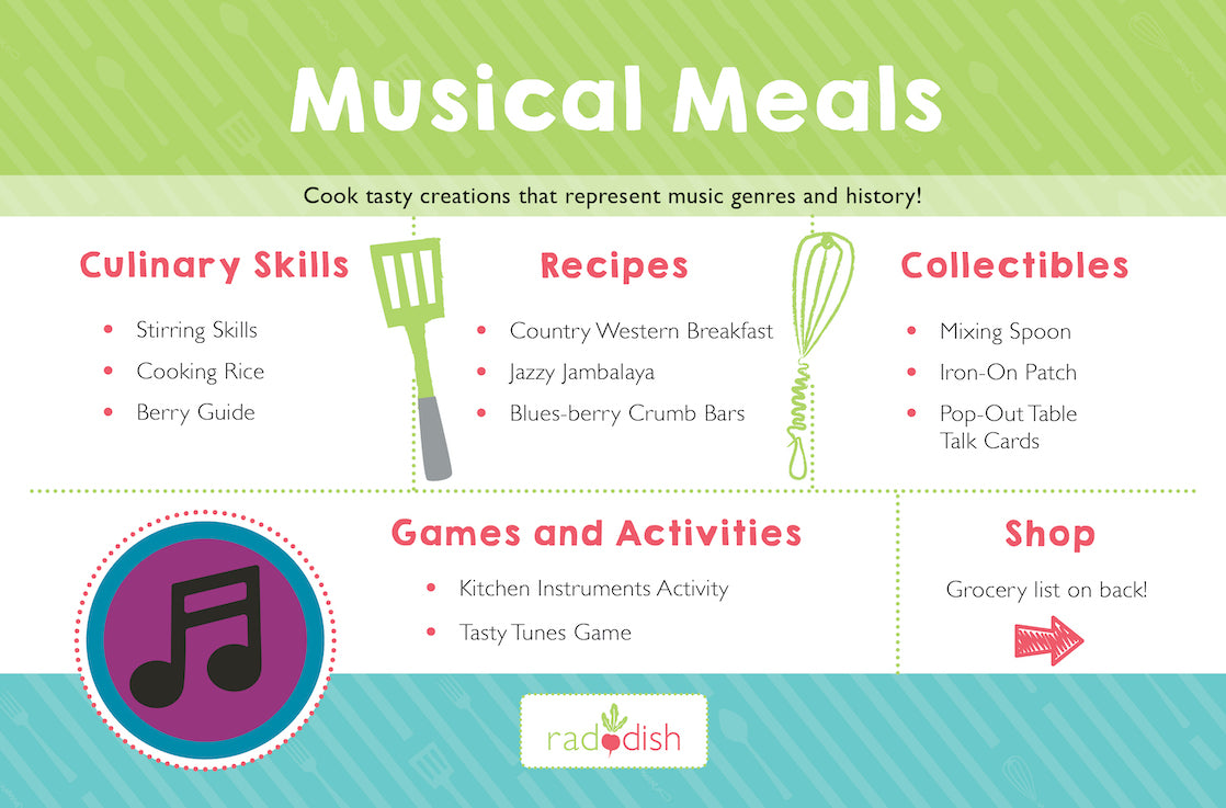 Musical Meals Cooking Kit – Raddish Kids