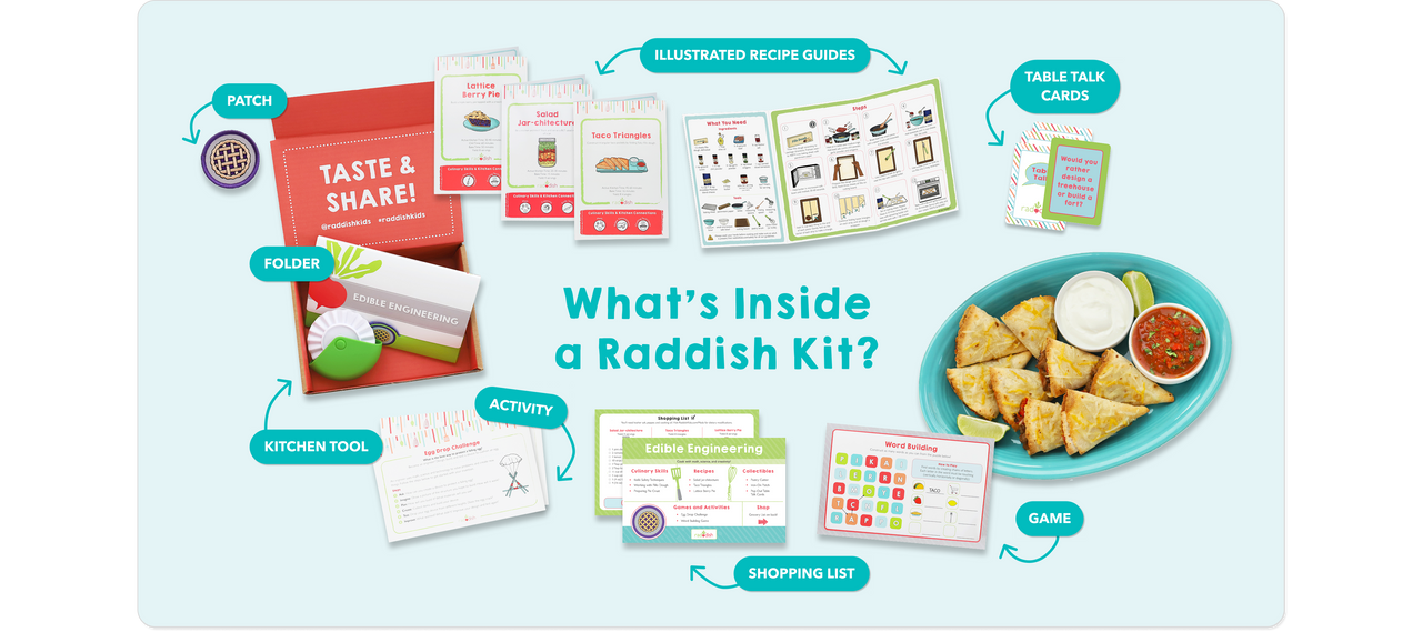 Raddish Kids | Monthly Kids Cooking & Baking Kits Subscription